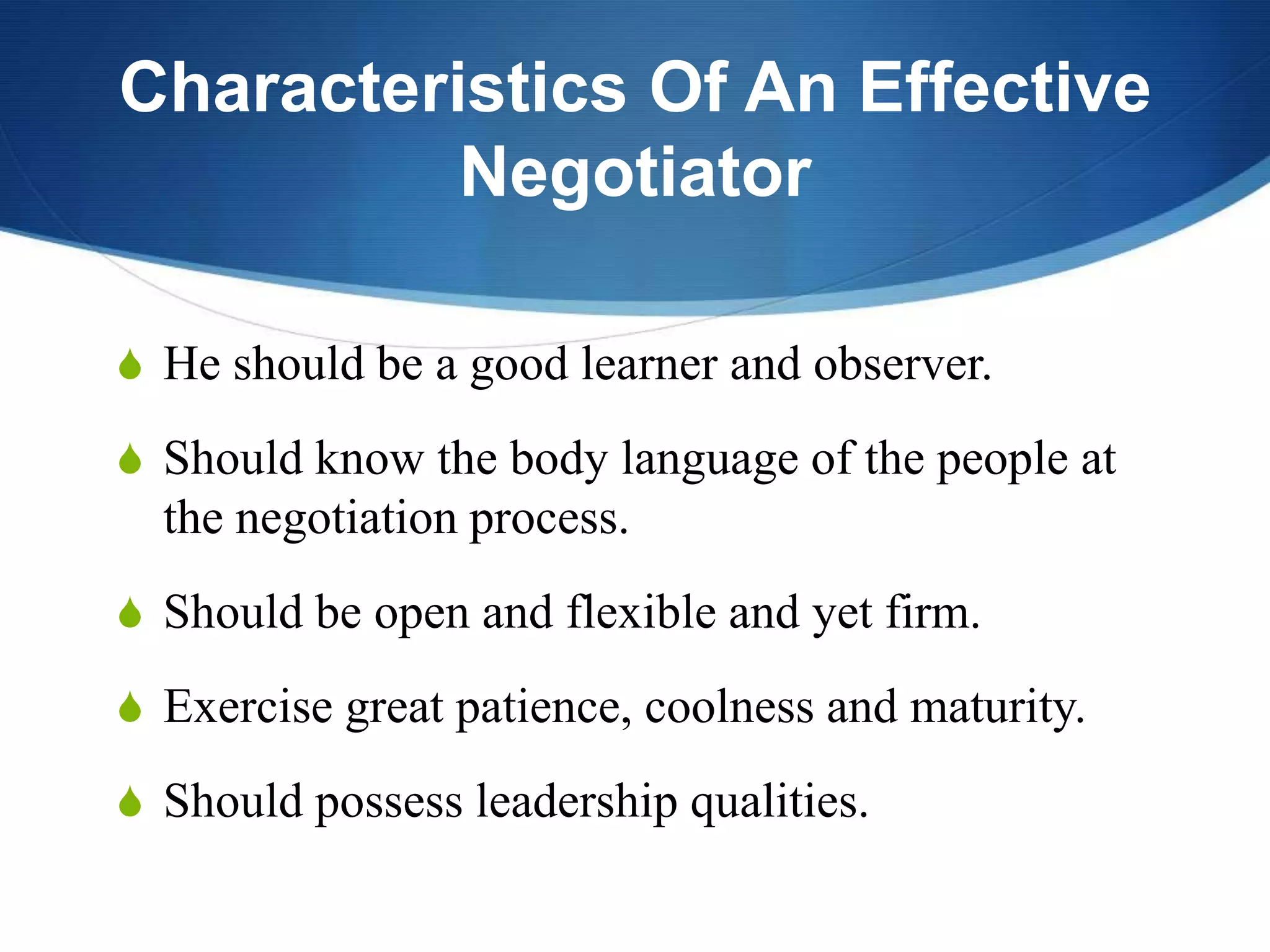 Negotiation skills | PPTX | Business | Business and Finance