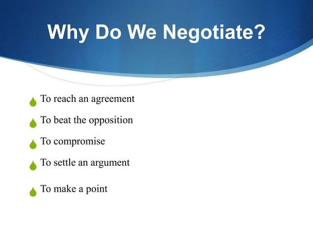 Negotiation skills | PPT