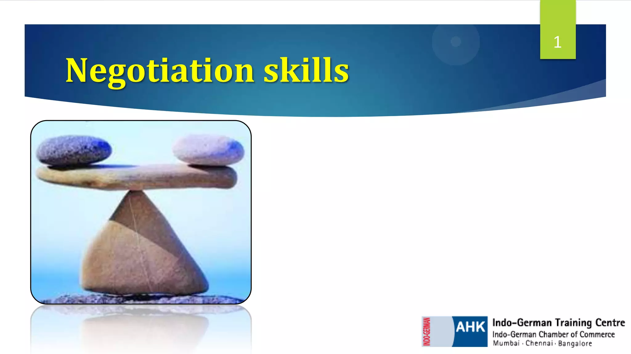 Negotiation skills | PPTX