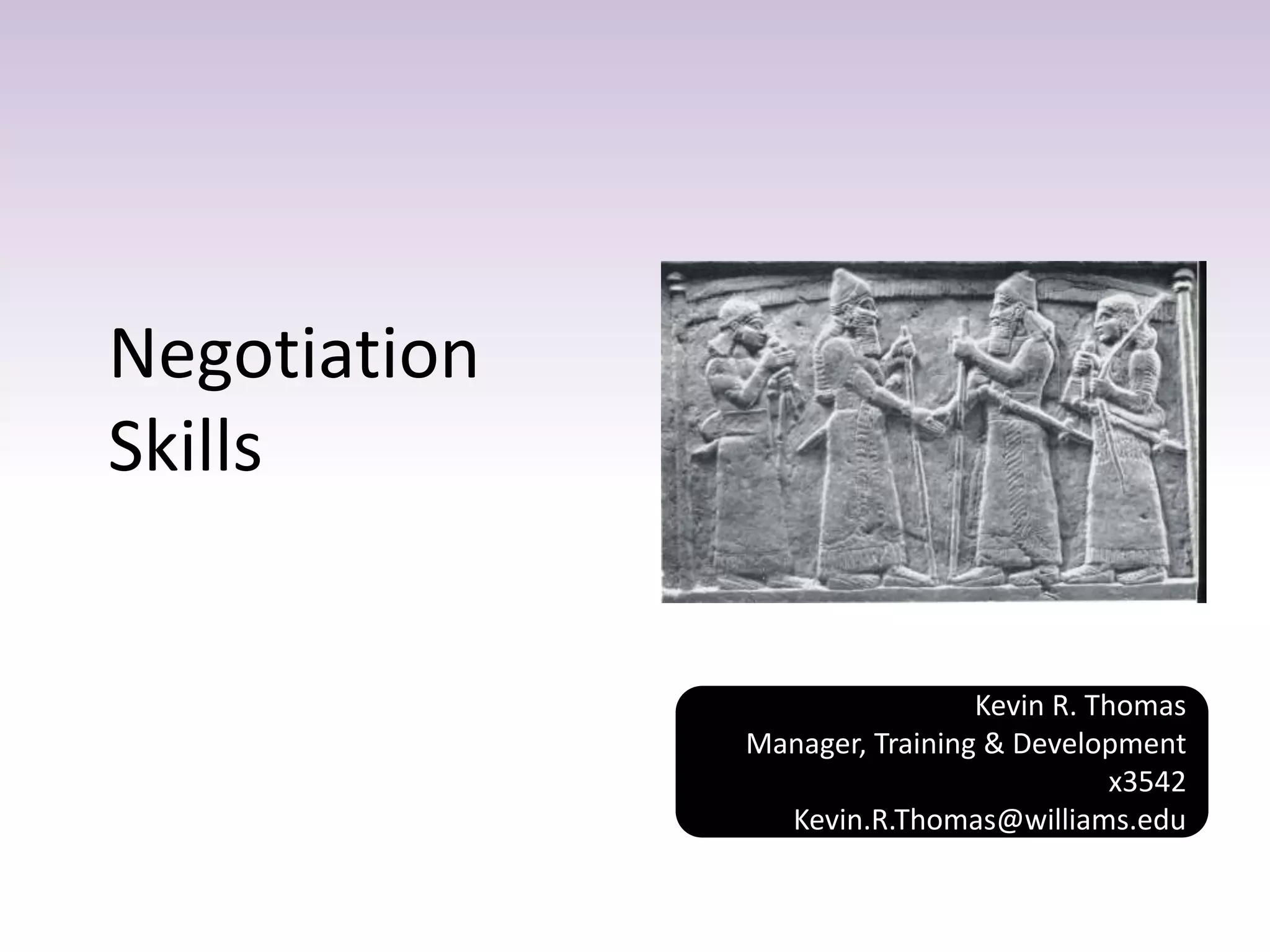 Negotiation Skills | PPTX