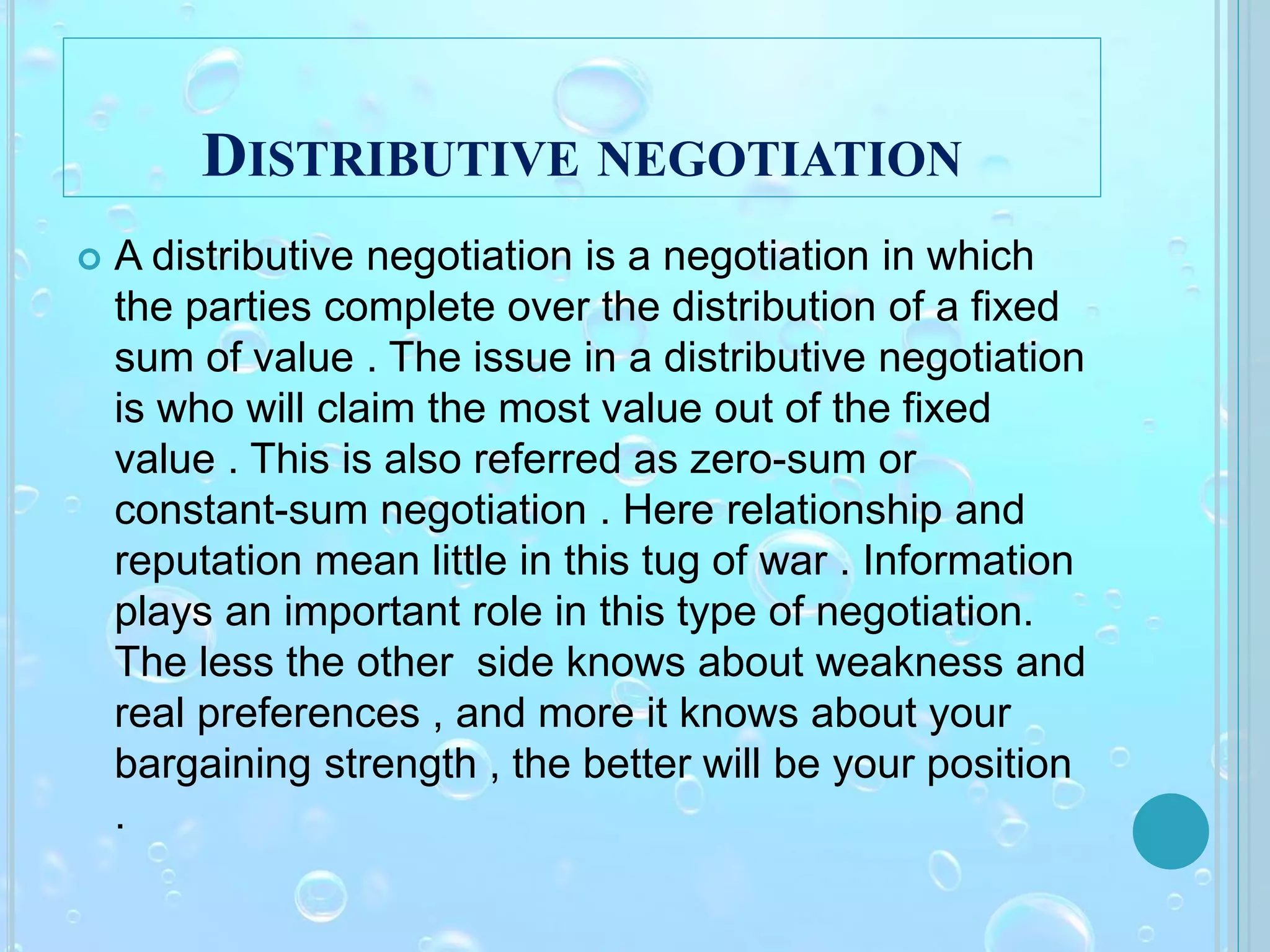 Negotiation skills , TYPES | PPTX