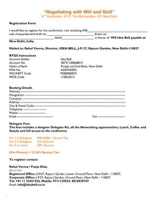 Negotiation Skills Brochure | PDF