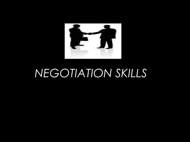 Negotiation skills | PPT