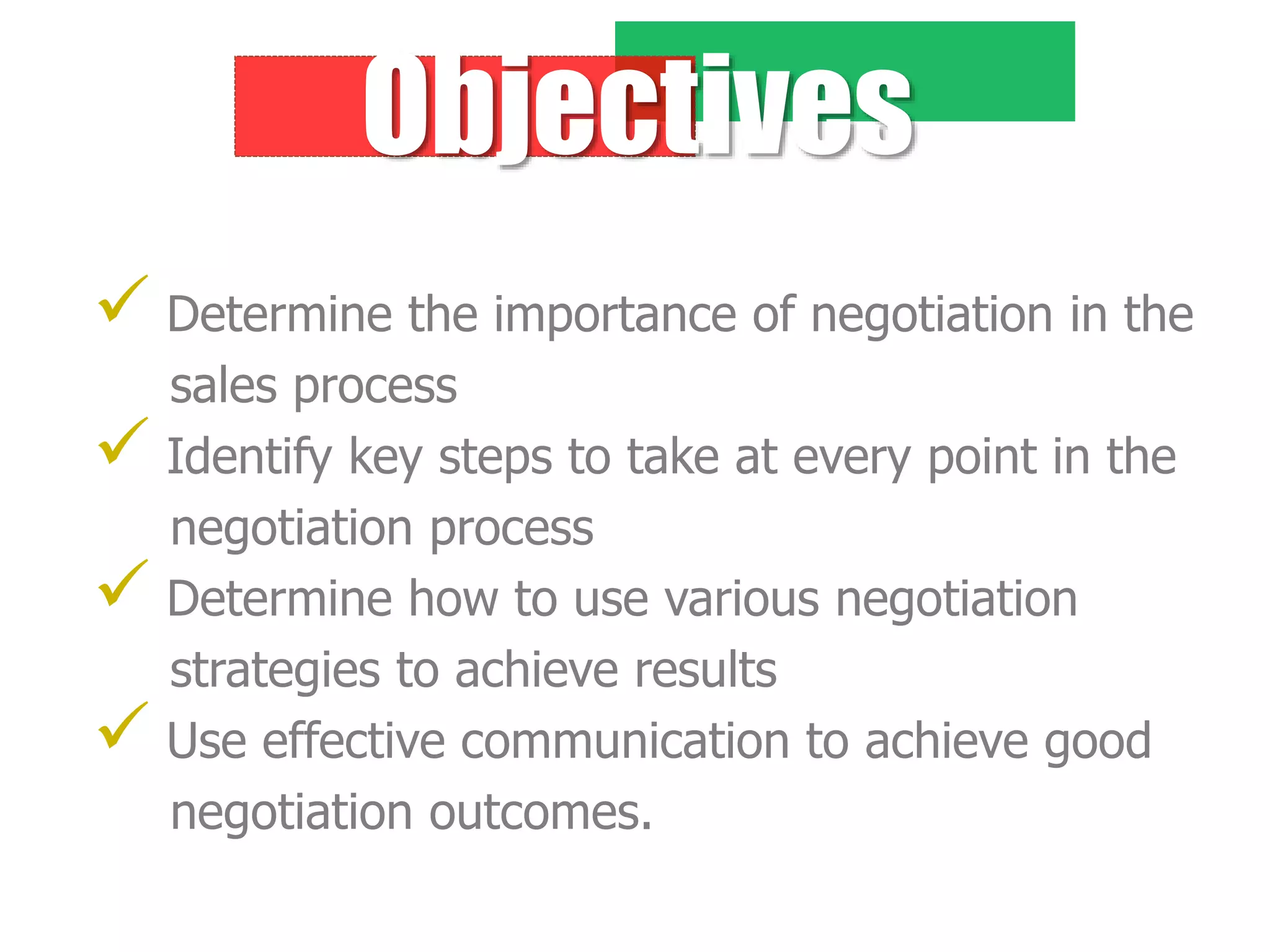 Negotiation skills | PPTX