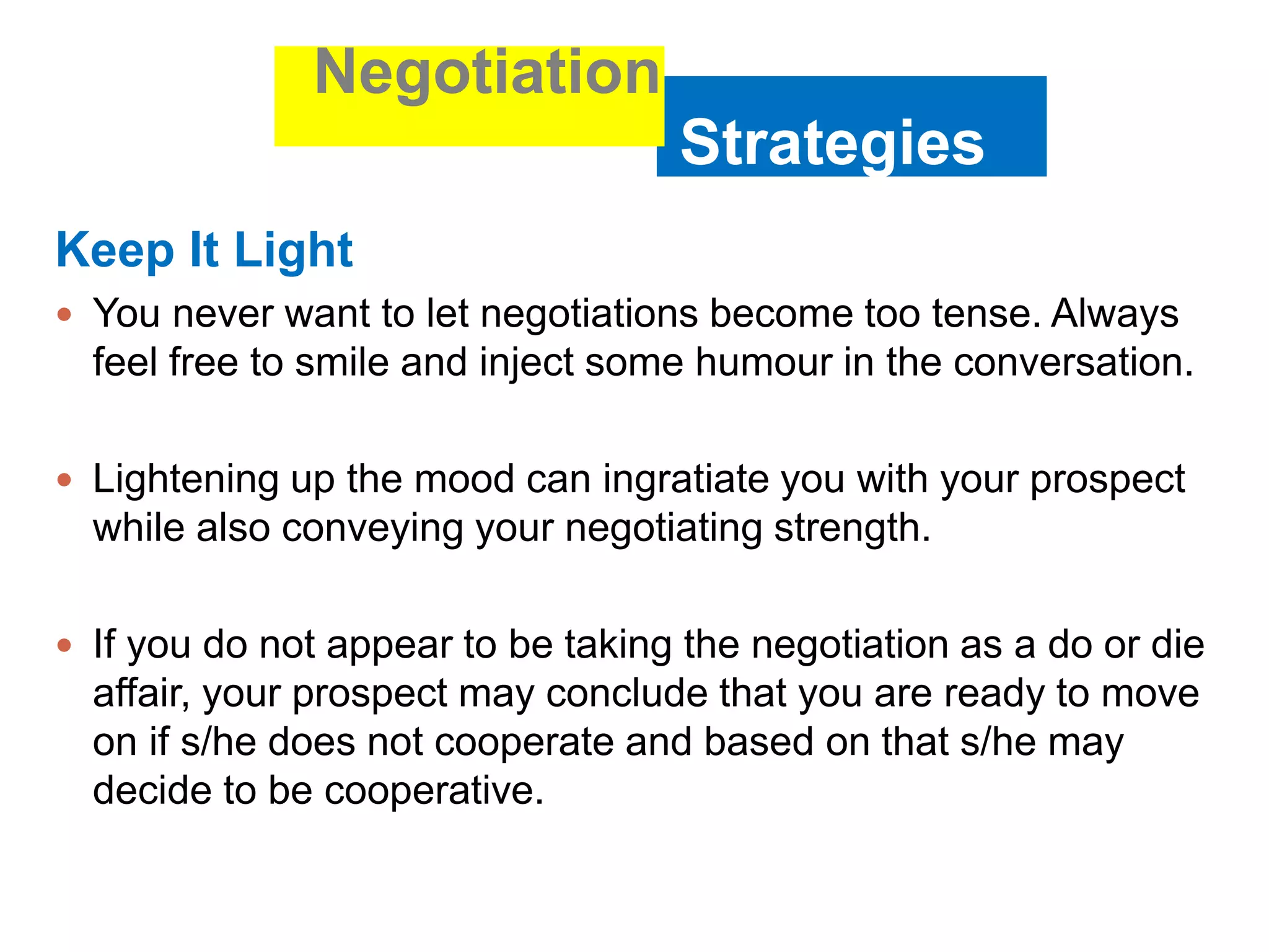 Negotiation skills | PPTX
