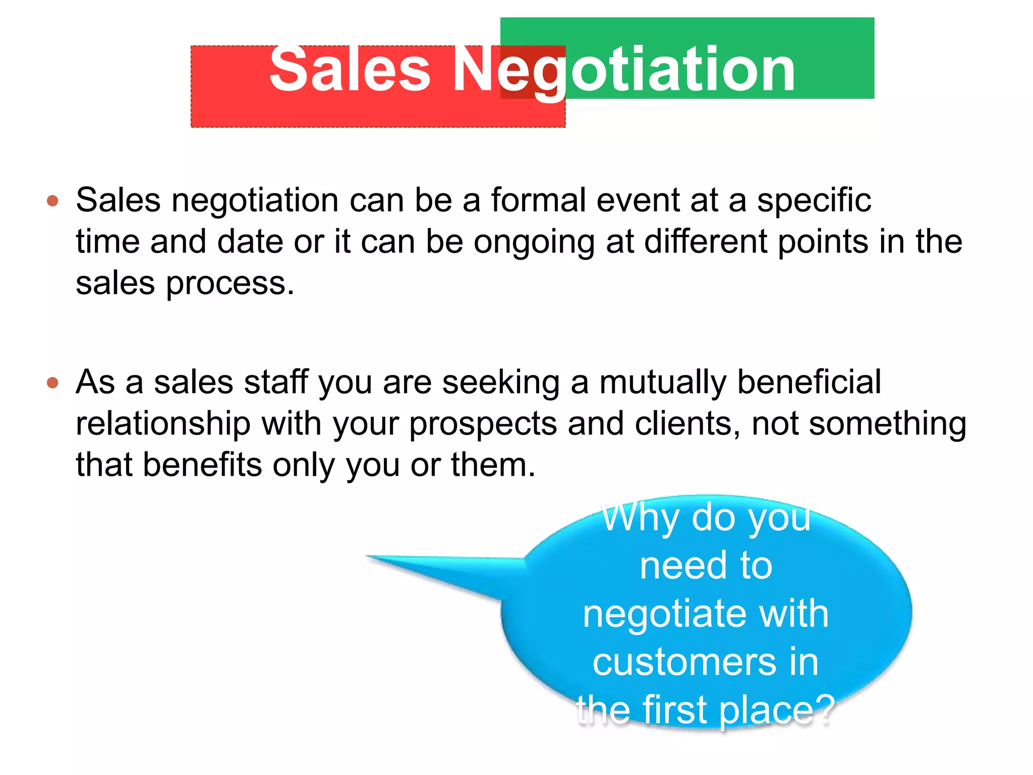 Negotiation skills | PPTX