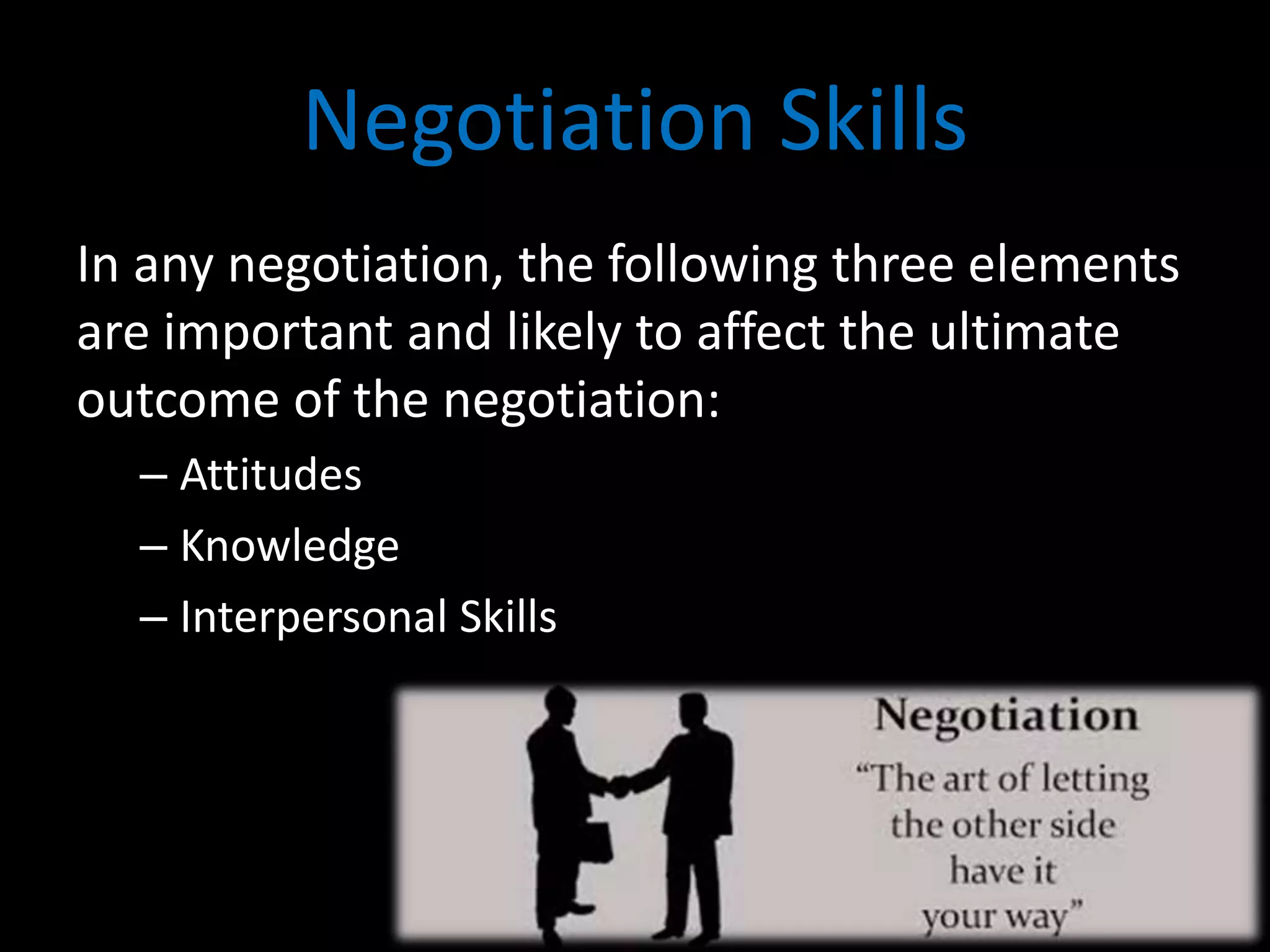 Negotiation skills | PPTX