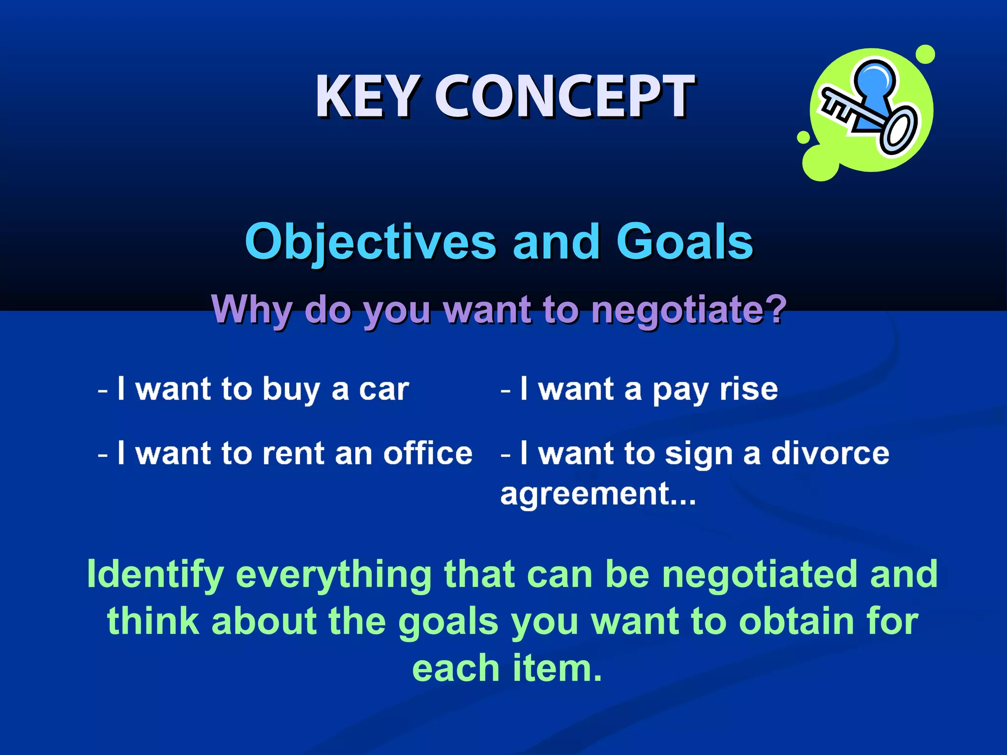 Negotiation skills - Key concepts when planning a negotiation | PPT