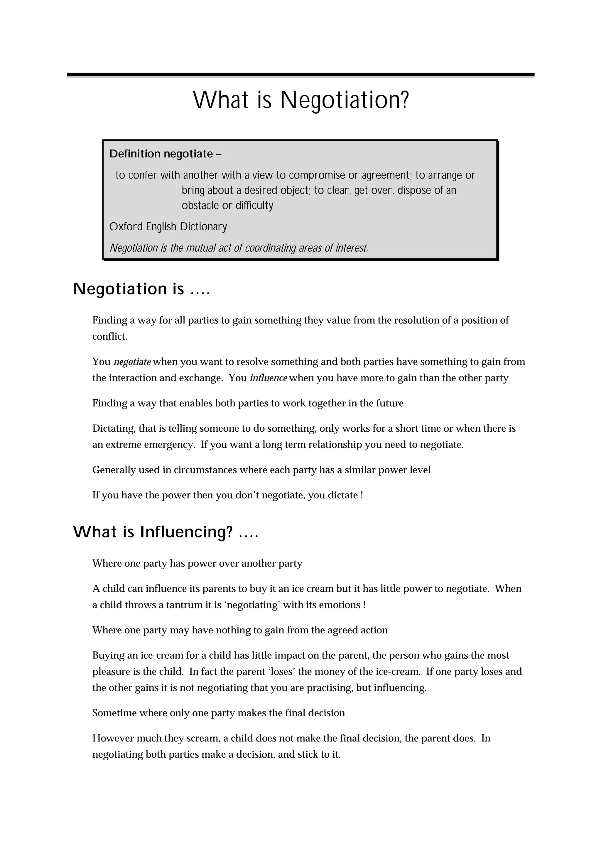 Negotiation skills course__workbook__170 | PDF