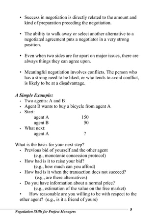 Negotiation Skills For Project Managers | DOC