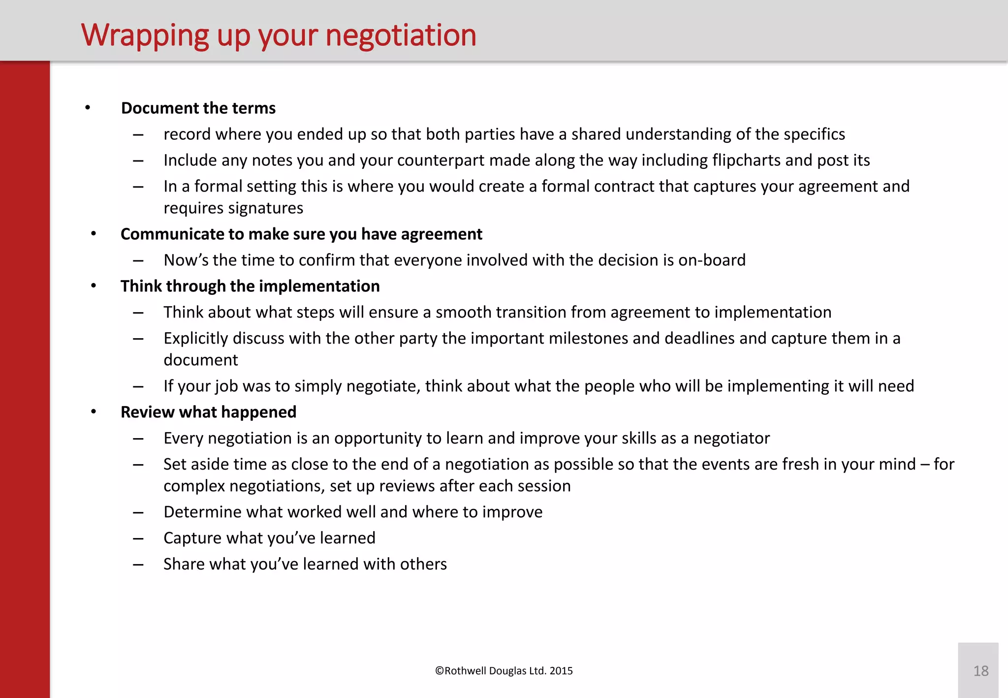 Negotiation and Influencing Skills | PPTX