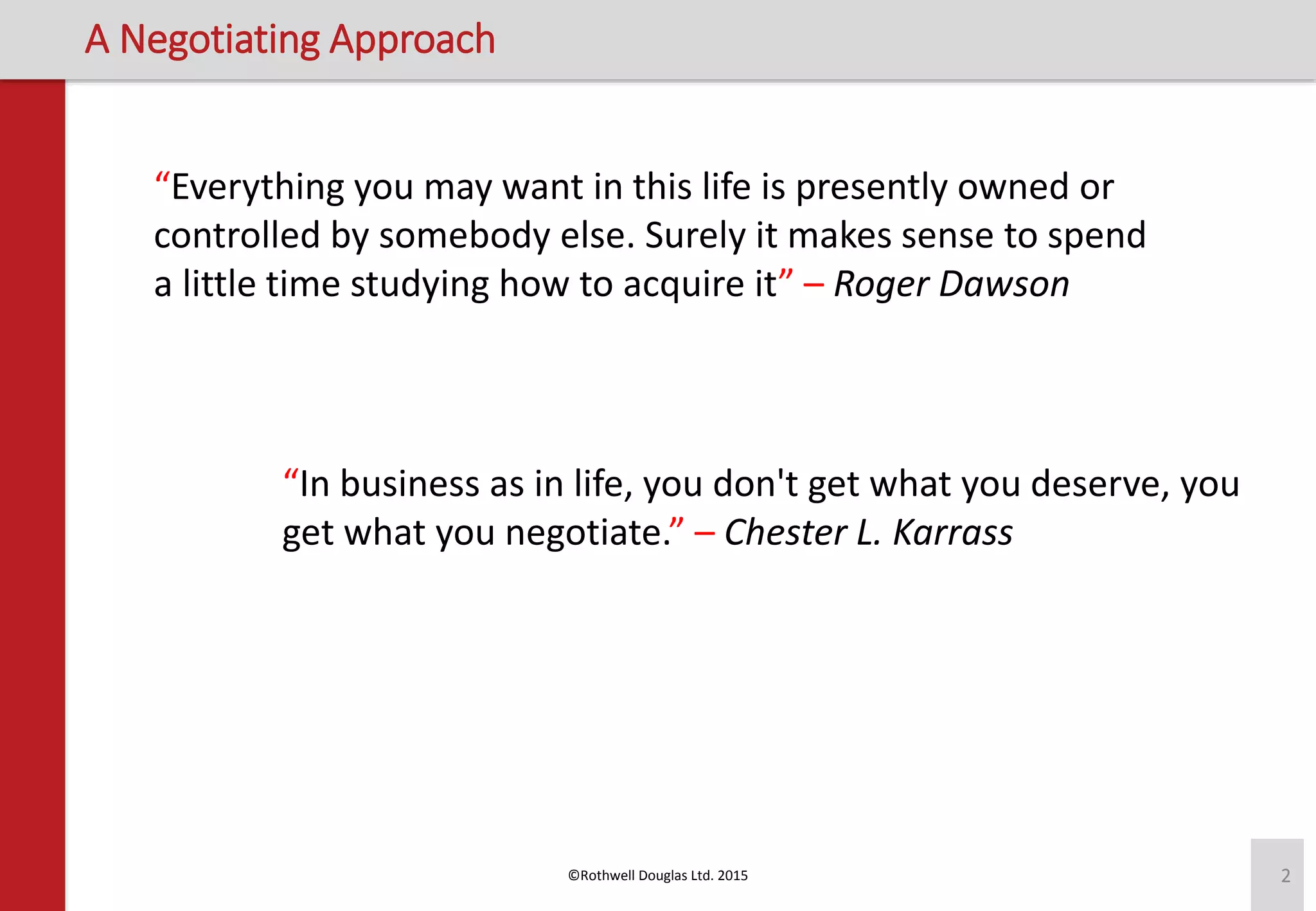 Negotiation and Influencing Skills | PPTX