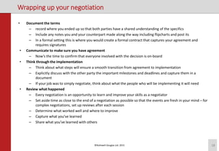 Negotiation and Influencing Skills | PPTX