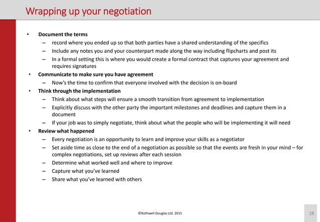 Negotiation and Influencing Skills | PPTX