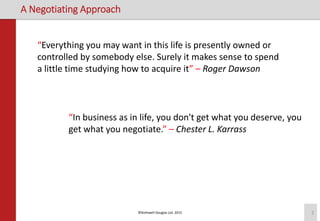 Negotiation and Influencing Skills | PPTX