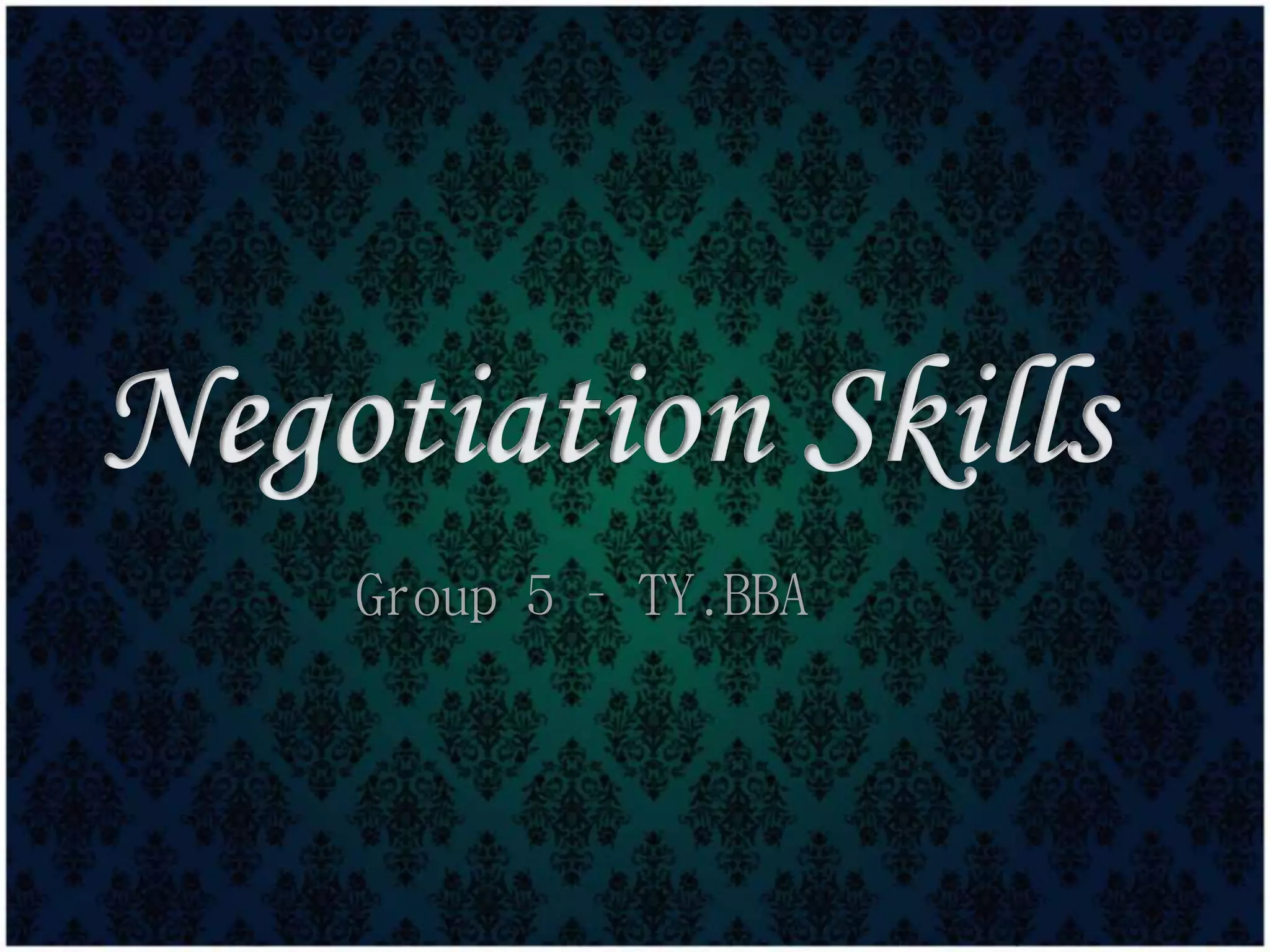 Negotiation skills ppt.odp | Business | Business and Finance