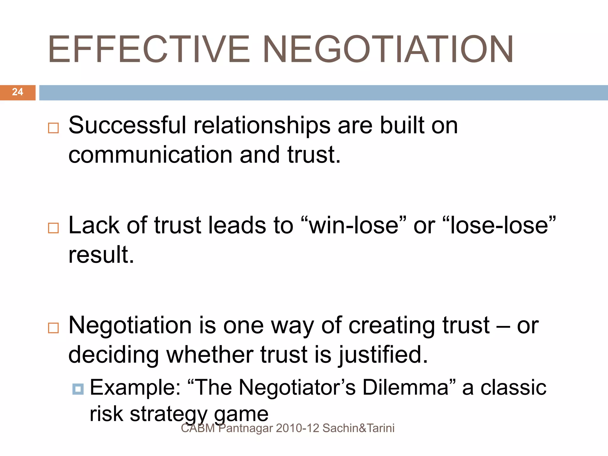 Negotiation skills PPT along with Slideshow audio description note. | PPTX