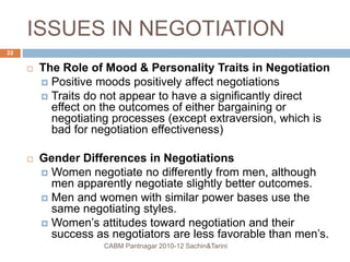 Negotiation skills PPT along with Slideshow audio description note. | PPTX