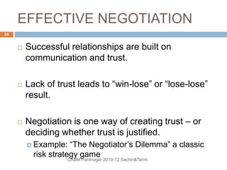 Negotiation skills PPT along with Slideshow audio description note. | PPTX