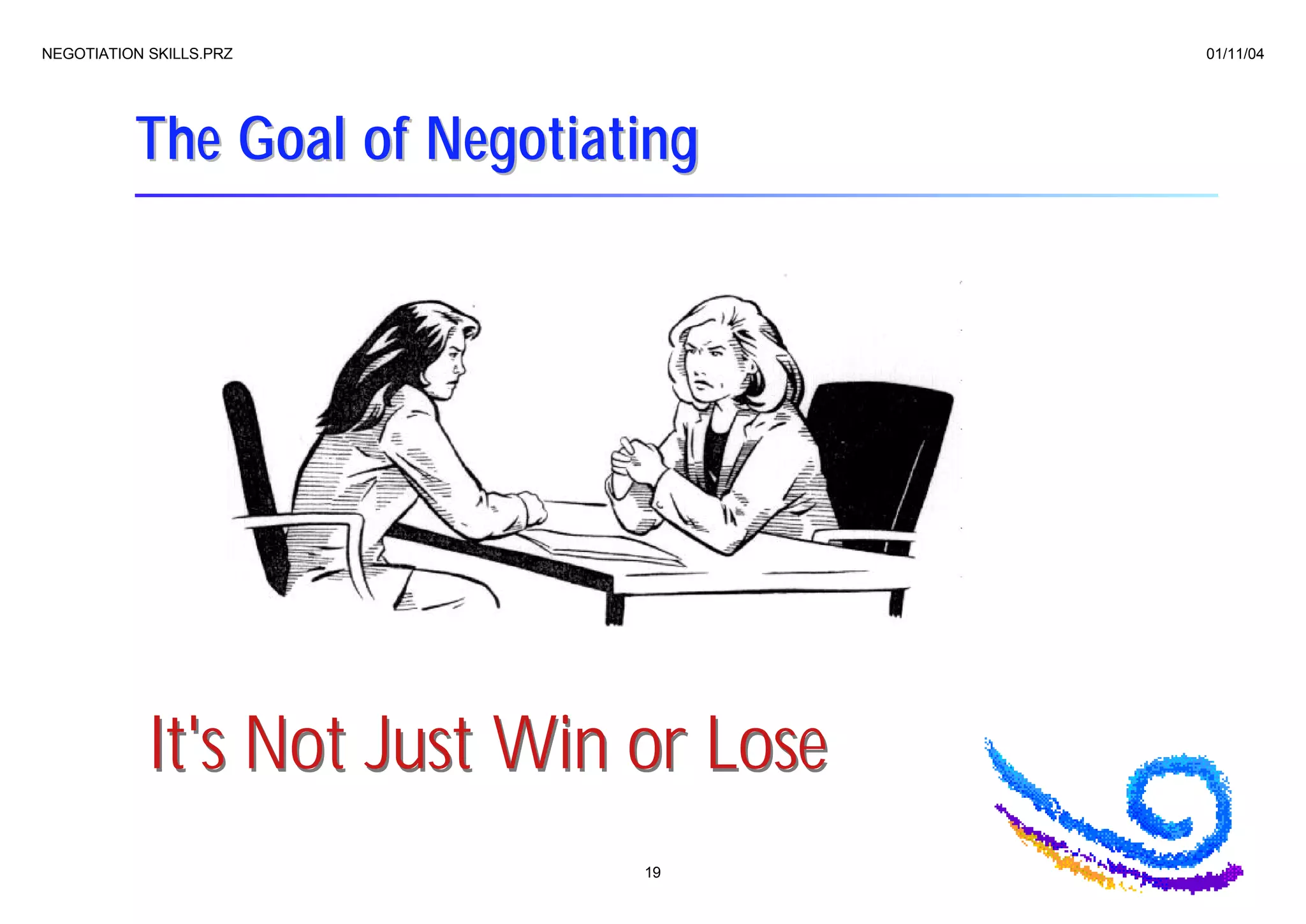 Negotiation skills presentation | PDF