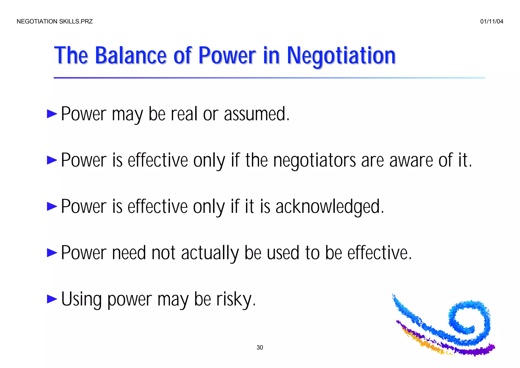 Negotiation skills presentation | PDF