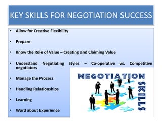 Negotiation skills principles and practice | PPTX