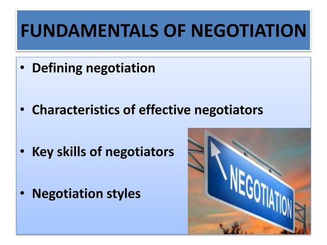Negotiation skills principles and practice | PPTX | Family and ...