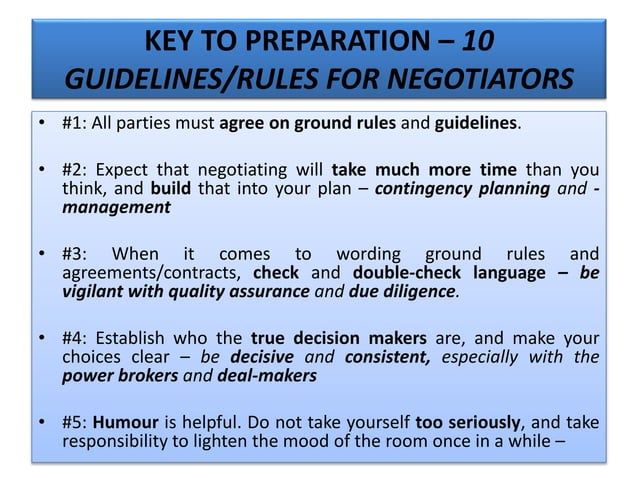 Negotiation Skills: Principles Practice and Process | PPTX