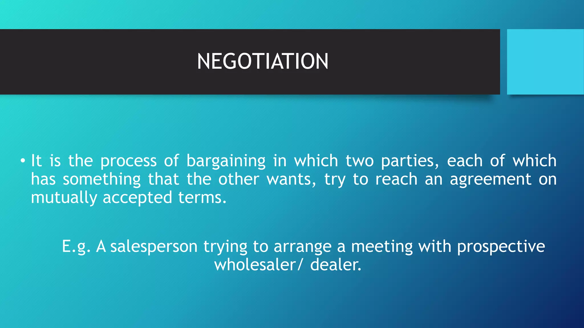 Negotiation skills sop4 | PPTX