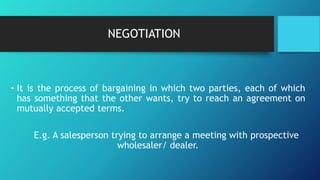 Negotiation skills sop4 | PPTX