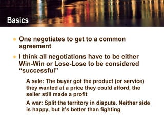 Negotiation Skills: The Missing Ingredient to Career Success | PPT