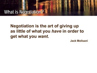 Negotiation skills the missing ingredient to career success psstc | PDF