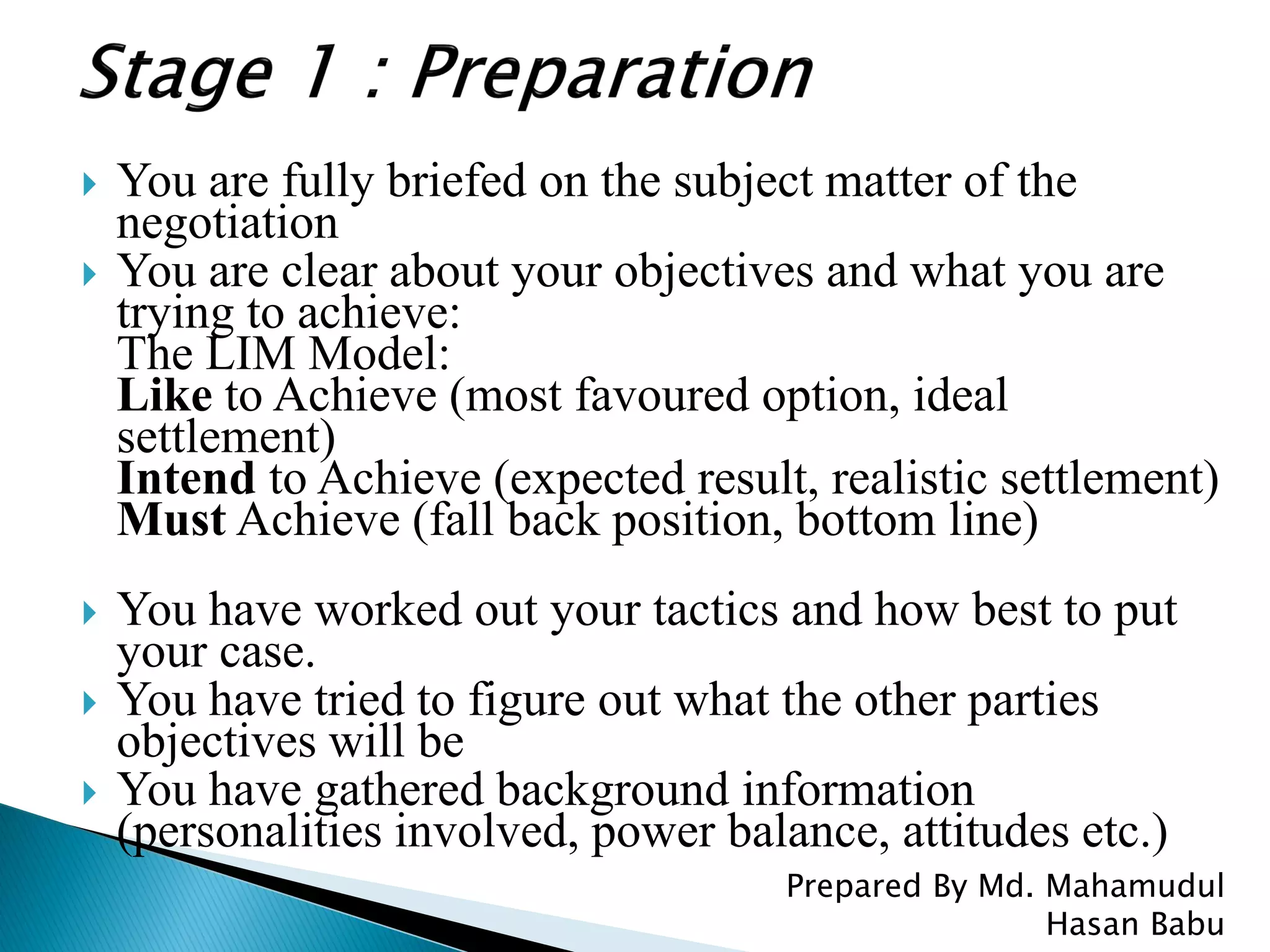 Negotiations Tactics & Techniques | PDF