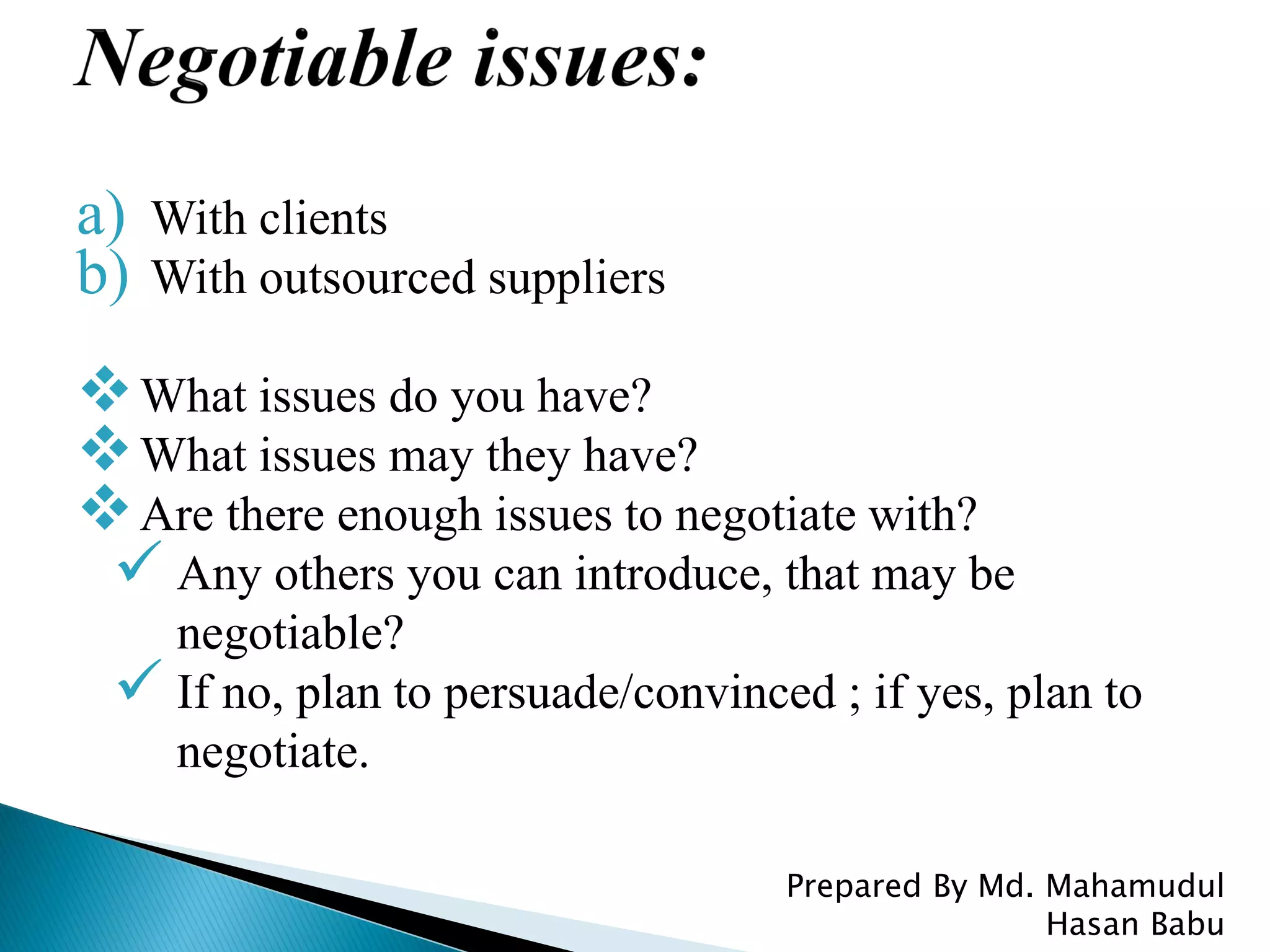 Negotiations Tactics & Techniques | PDF