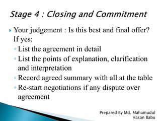 Negotiations Tactics & Techniques | PDF