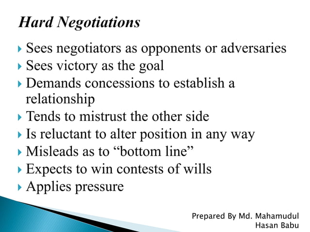 Negotiations Tactics & Techniques | PDF