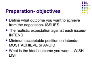Negotiation steps | PPT