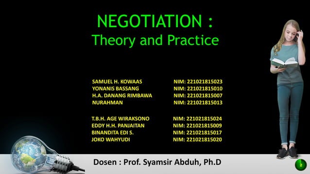 Negotiation Theory and Practice | PPT