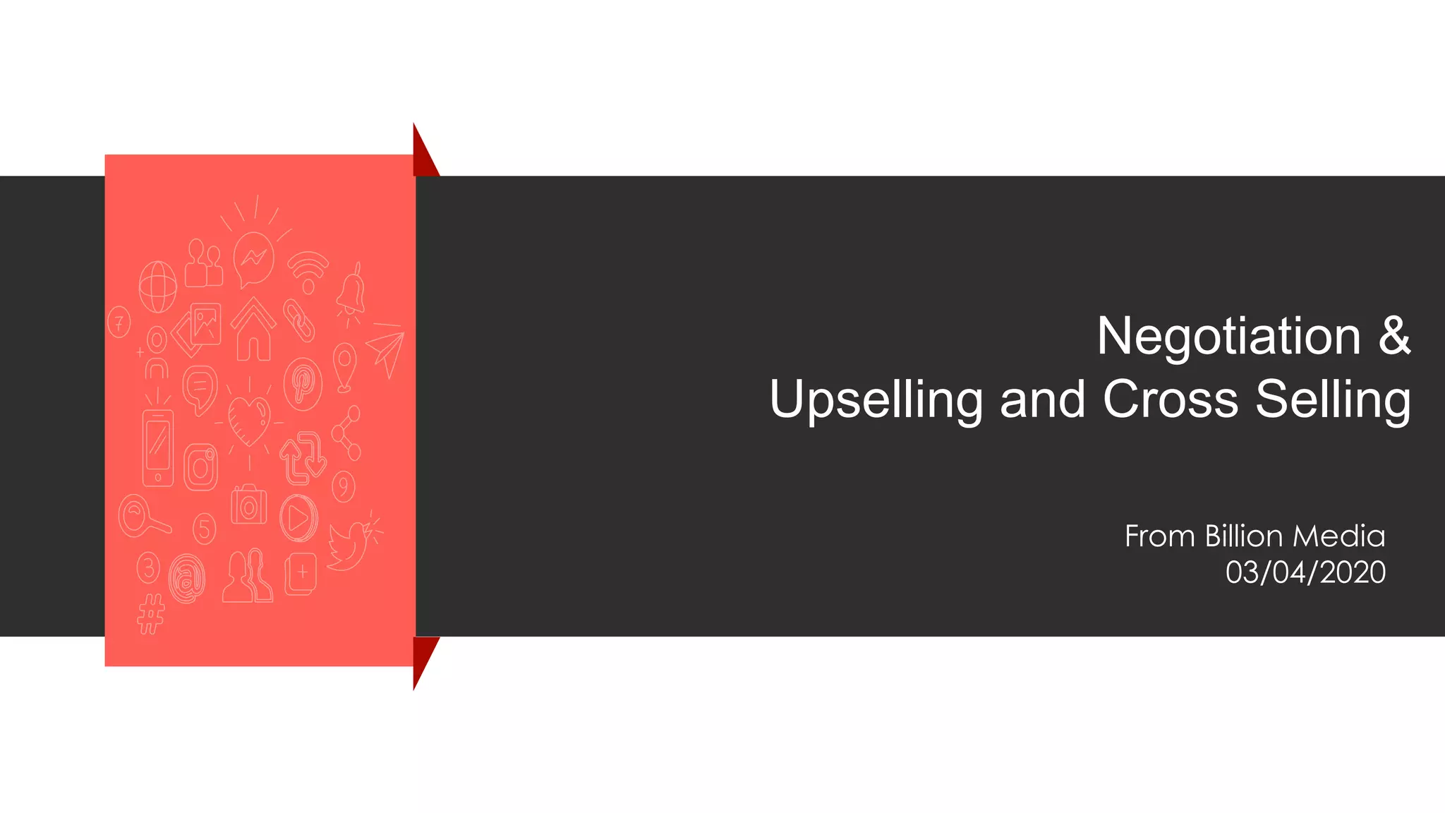 Negotiation, upselling&cross selling | PPTX