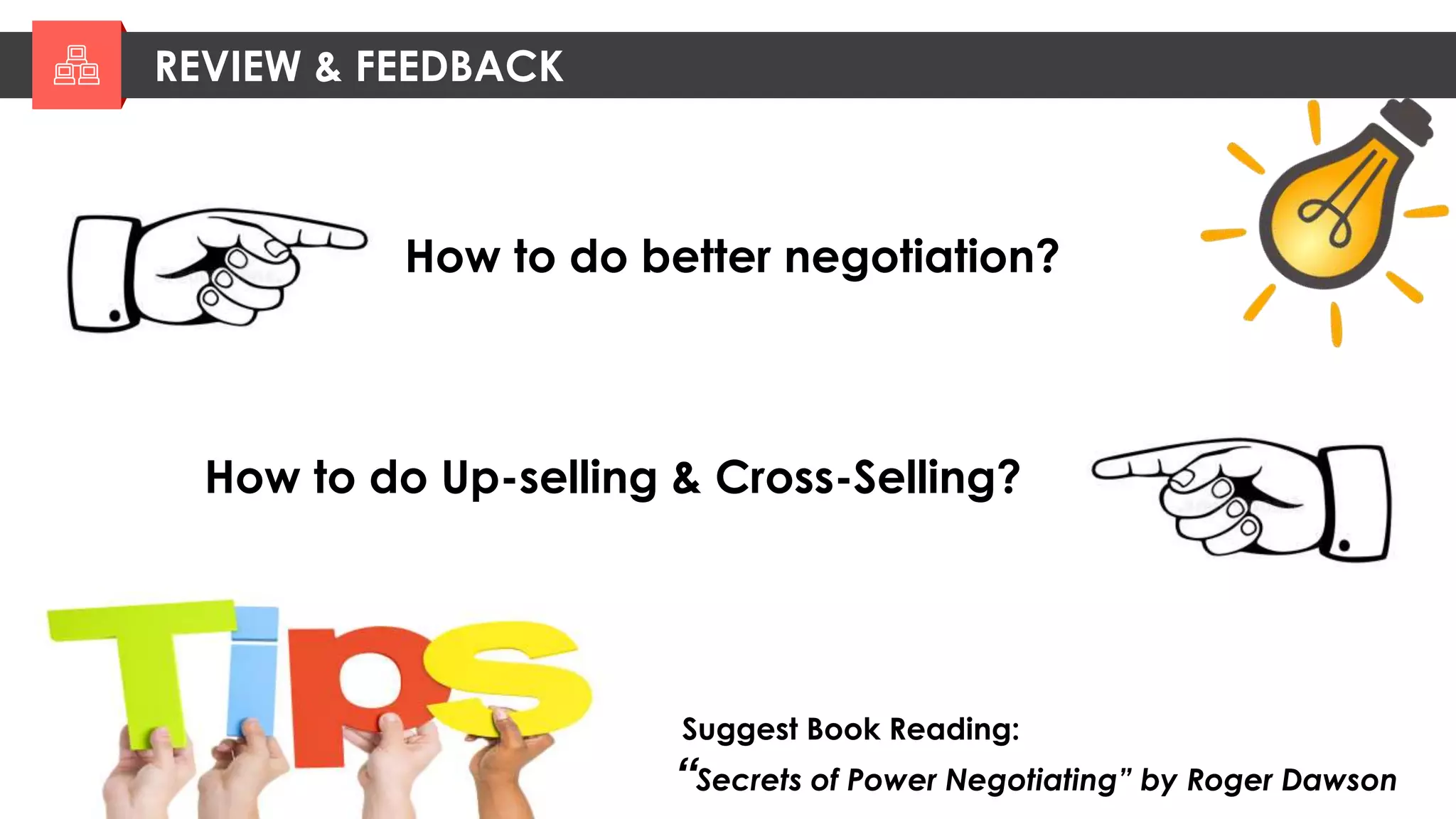 Negotiation, upselling&cross selling | PPTX