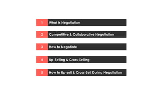 Negotiation, upselling&cross selling | PPTX