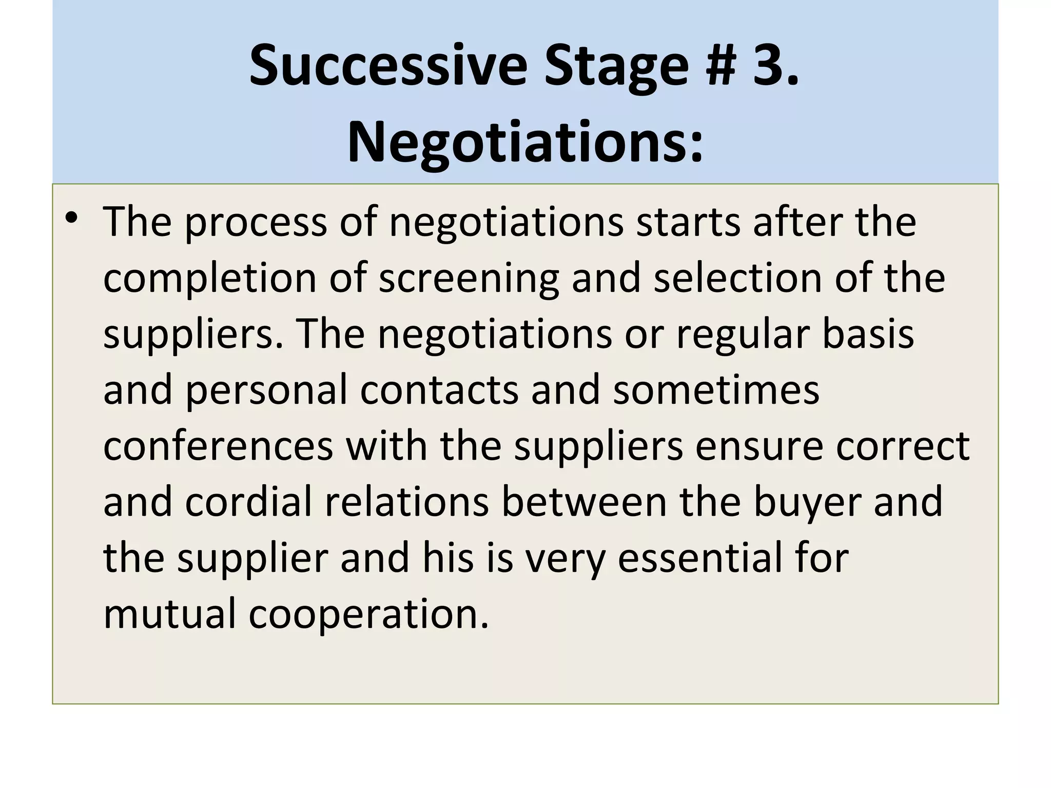 Negotiation with the suppliers | PPT