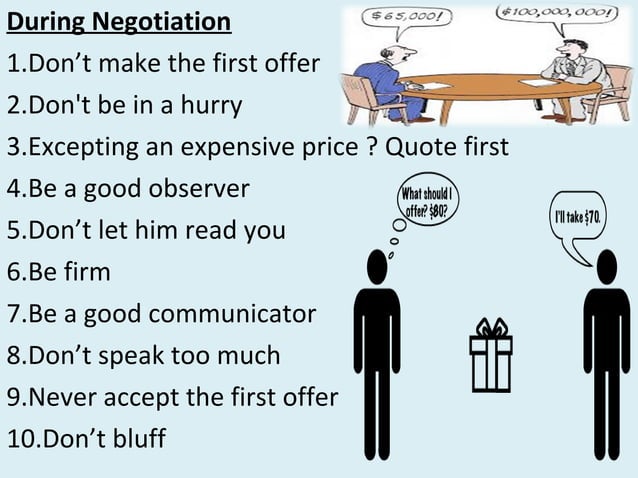 Negotiation with the suppliers | PPT | Business | Business and Finance