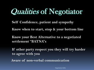 Negotitation skills | PPTX | Family and Relationships
