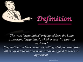 Negotitation skills | PPTX | Family and Relationships