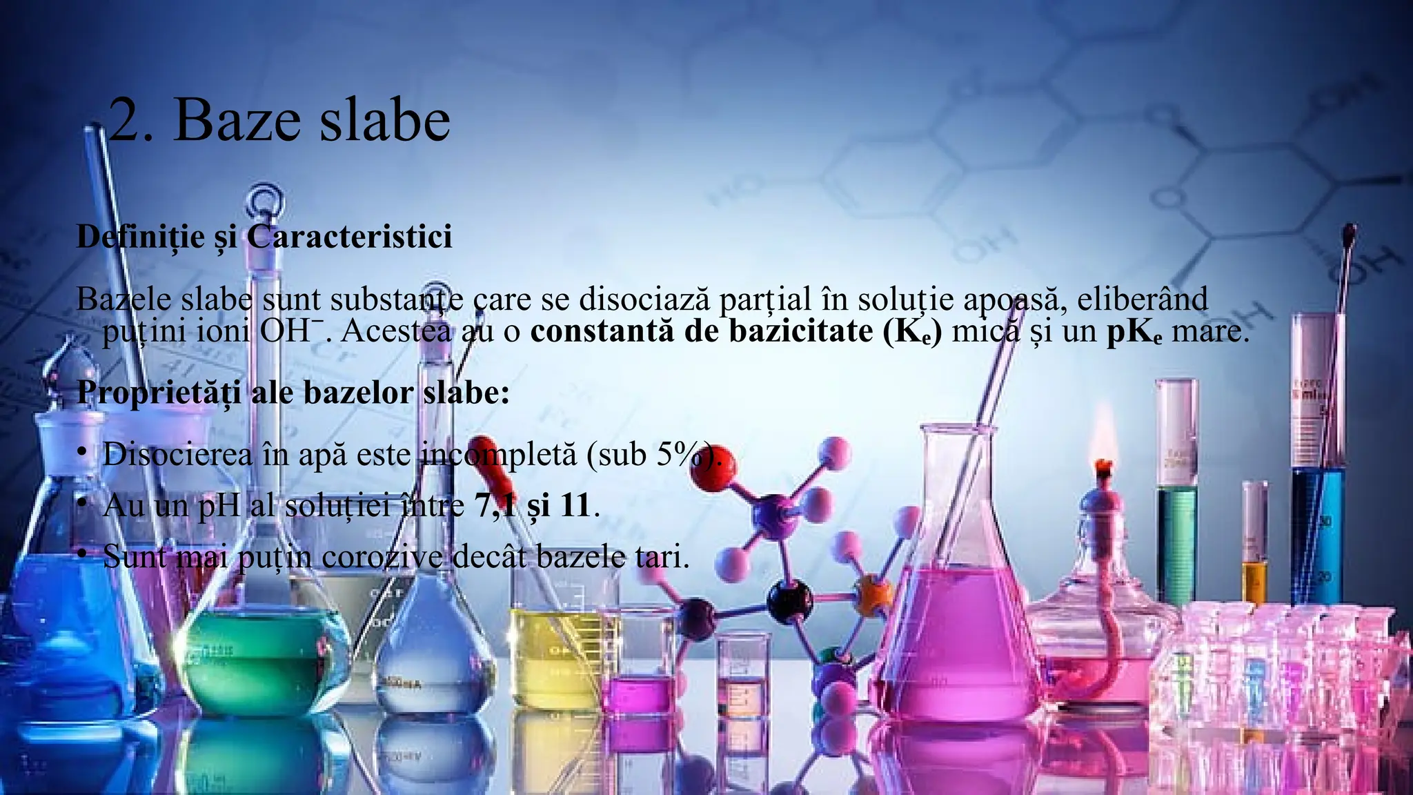 Proiect despre baze tari si baze slabe powerpoint | PPT