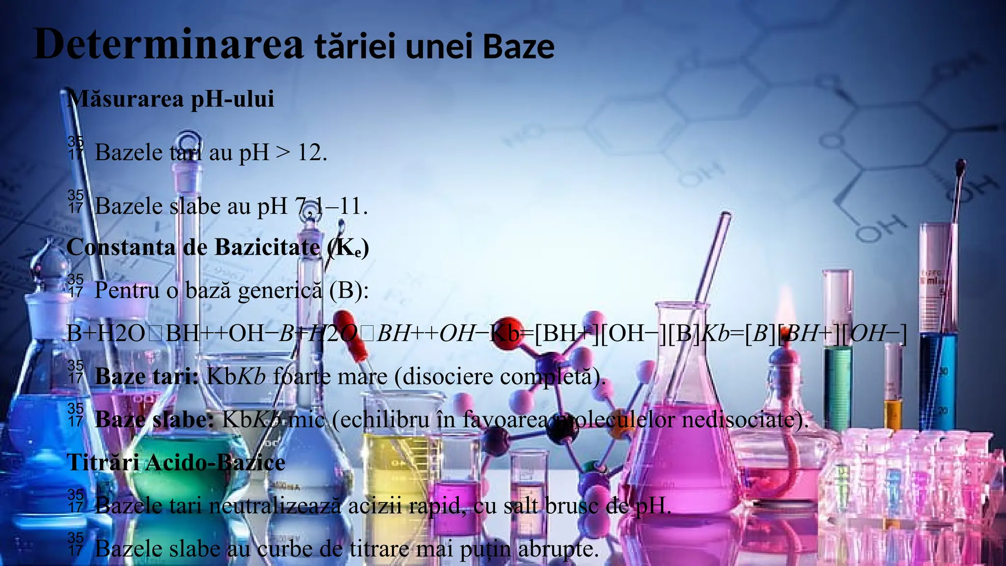 Proiect despre baze tari si baze slabe powerpoint | PPT