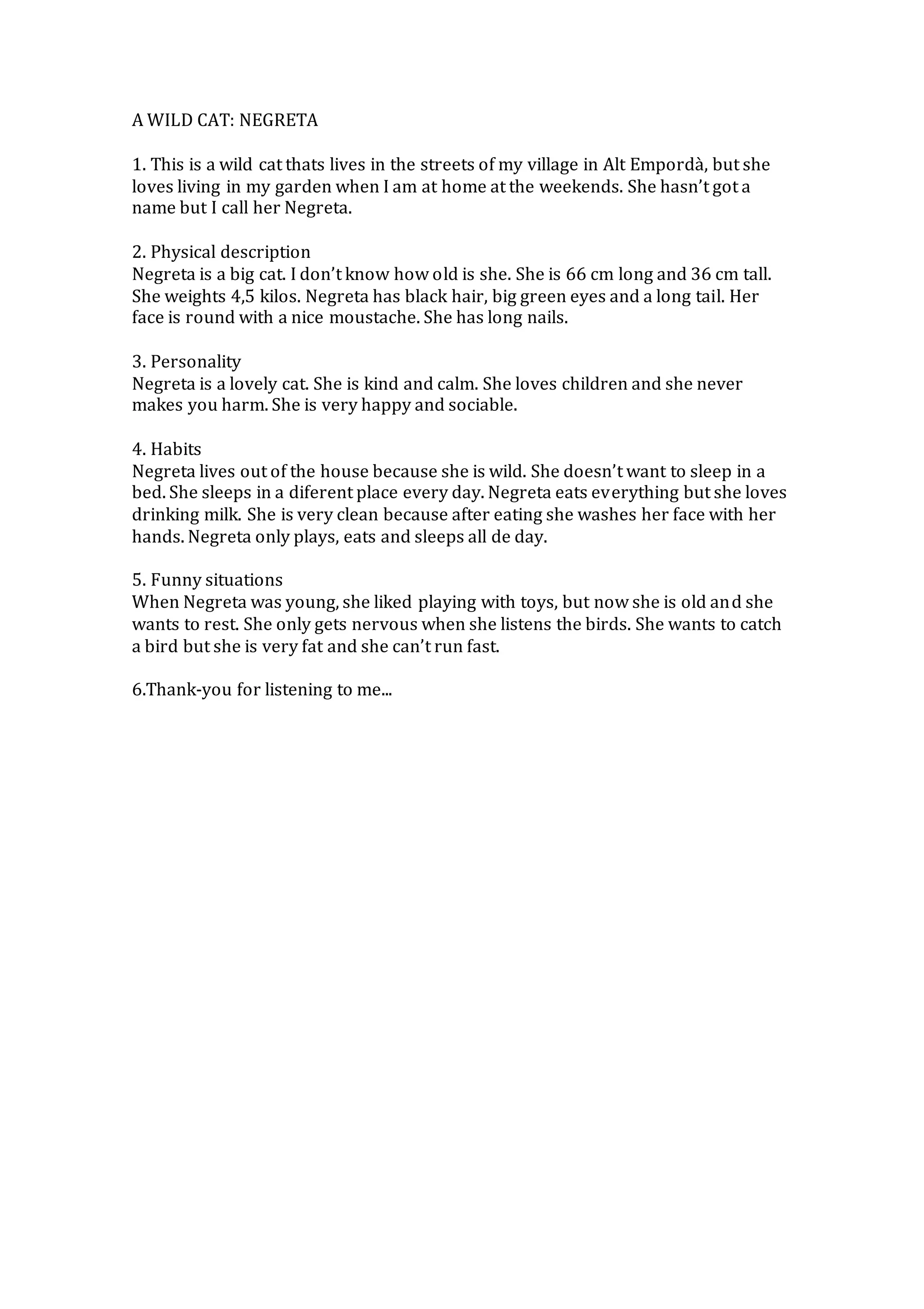 Speaking about my pet | DOCX