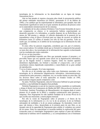 Negroponte, nicholas el mundo digital | PDF