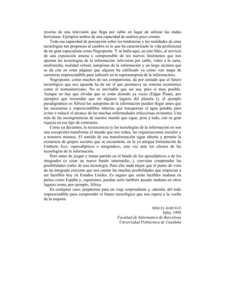 Negroponte, nicholas el mundo digital | PDF
